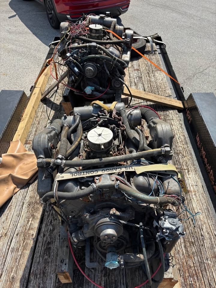 Marine Power 7.4L Marine Gas Engine 454 Marine Power Engine 330 HP PAIR ...
